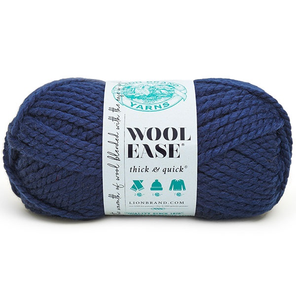 Lion Brand Wool-Ease Thick & Quick Yarn - Navy | KnitPicks.com