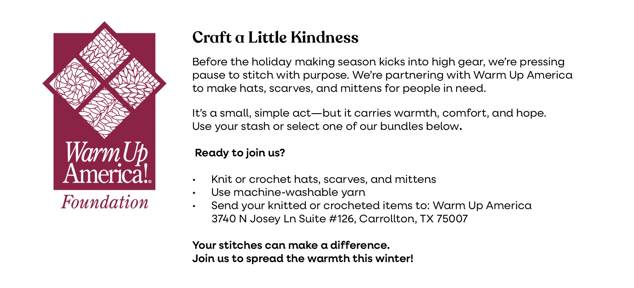 Warm Up America | KnitPicks.com