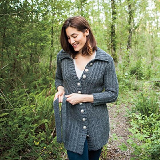 Belted Coat Pattern - Stylish & Cozy Knit Design