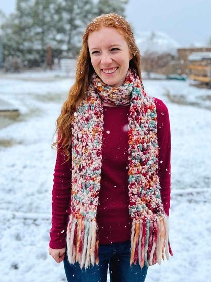 Aurora Scarf Crochet Pattern – Stylish & Warm