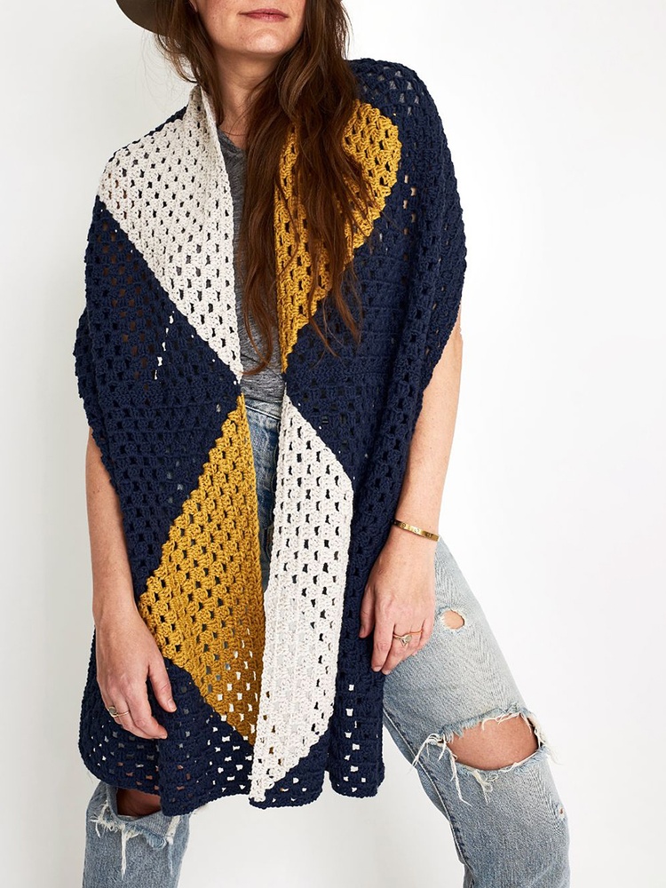 Geometry Wrap Pattern by KnitPicks