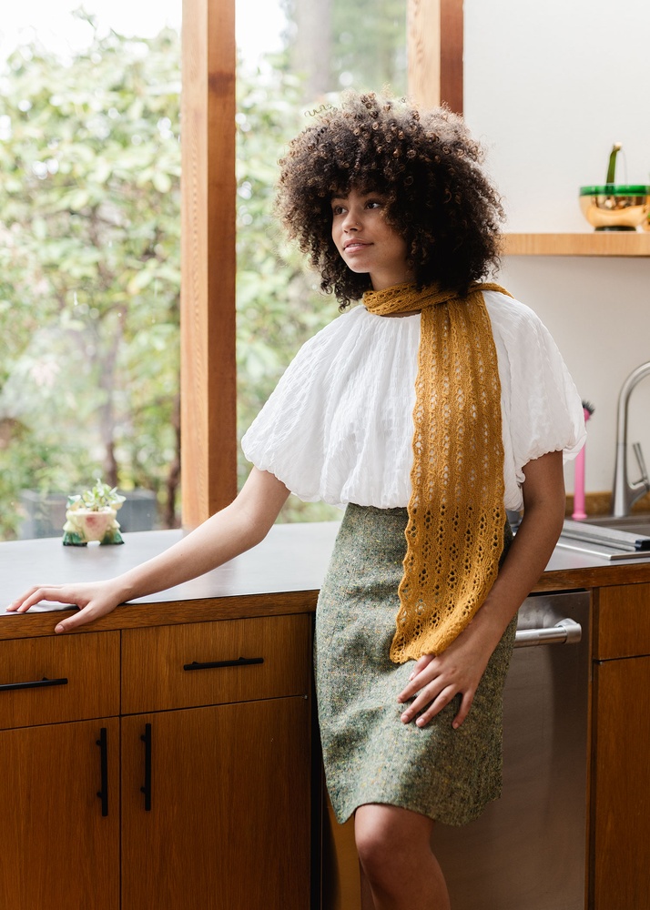 Bouquet Scarf - Elegant Knitting Patterns | KnitPicks