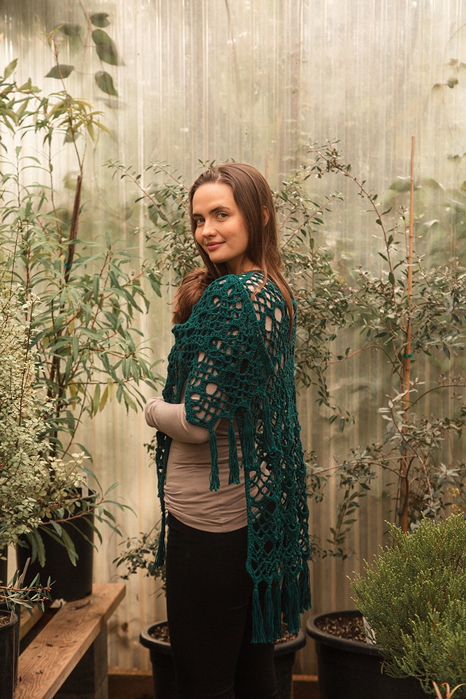 Sundown Ruana Crochet Pattern for Fall