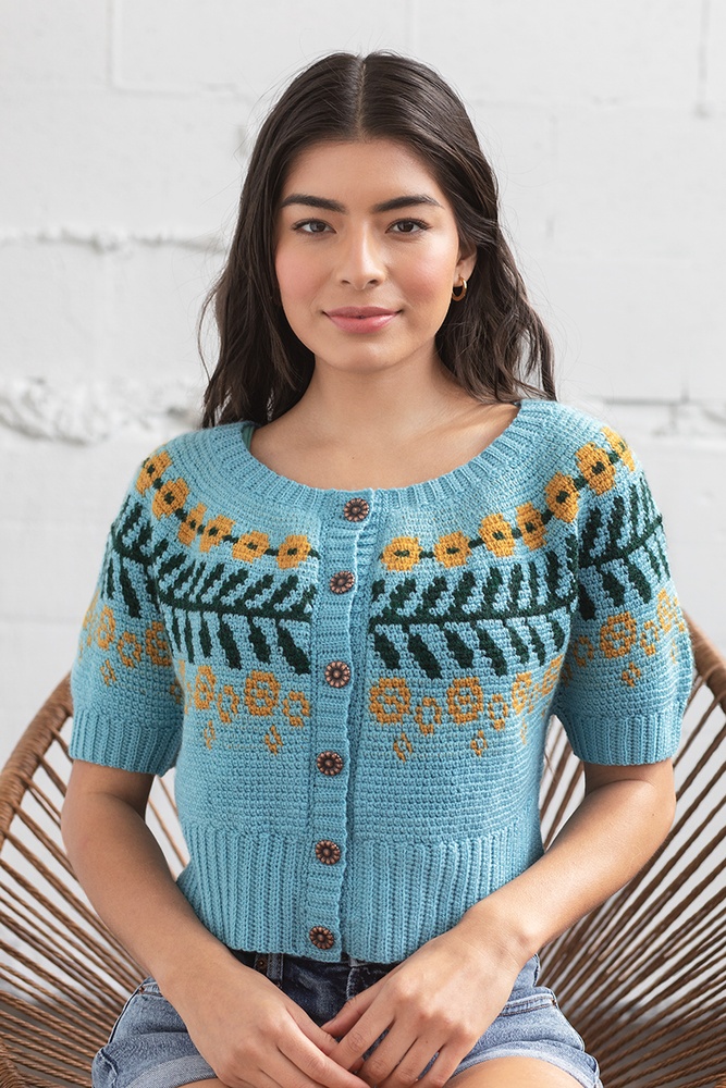 Dandelion Crop Cardi | Crochet.com
