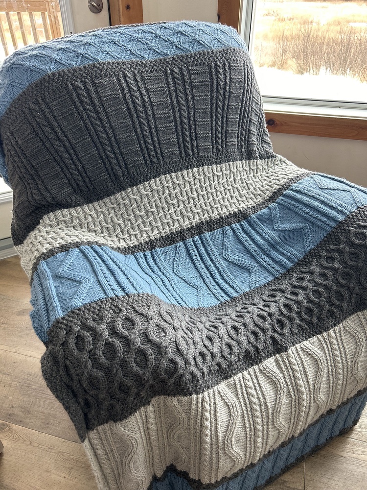The Cozy Cable Knit Afghan Knitting Pattern | KnitPicks.com