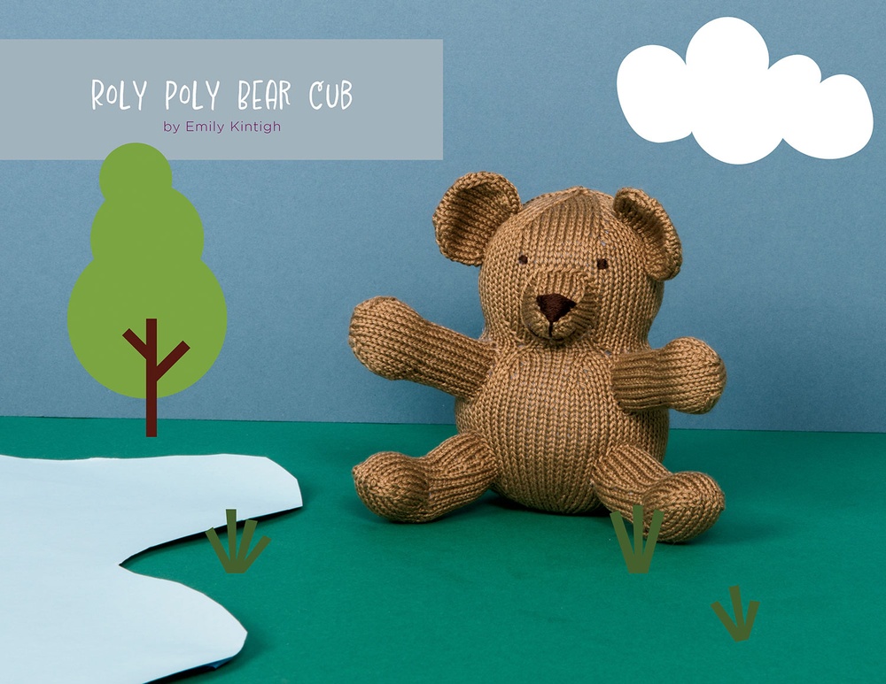 Roly Poly Bear Cub – Knit Stuffed Animal Pattern