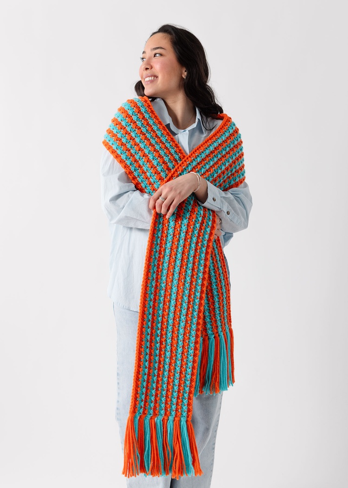 Bold and Bright Scarf | Crochet.com