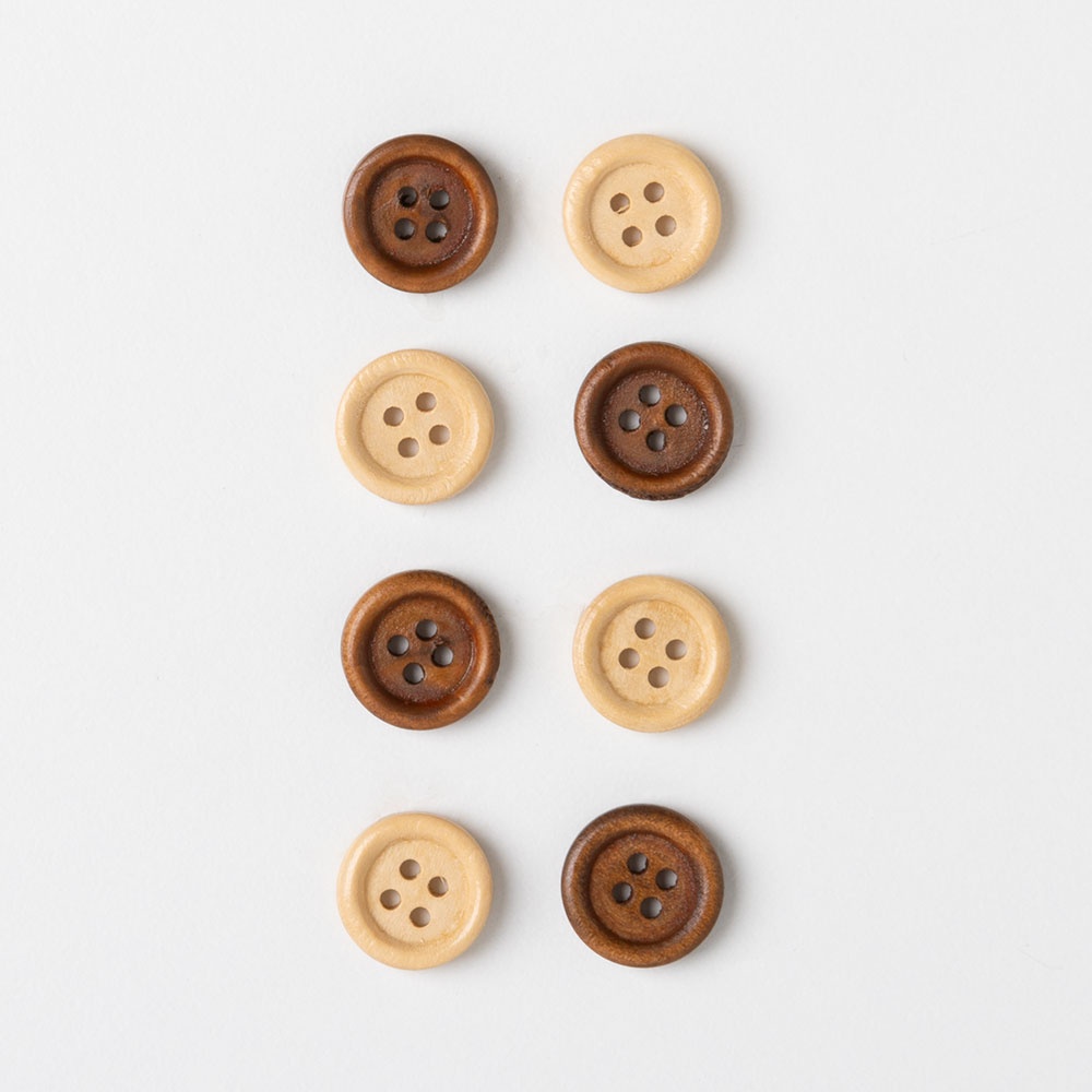 Round Wooden Buttons for Knitting Projects | KnitPicks