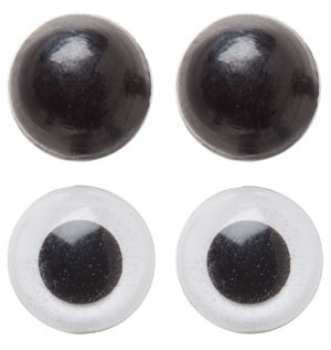 Safety Eyes Round Pupil 6mm – Various Colors for Amigurumi