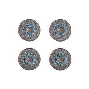 Copper Patina Metal Buttons - Shop Unique Knitting Supplies