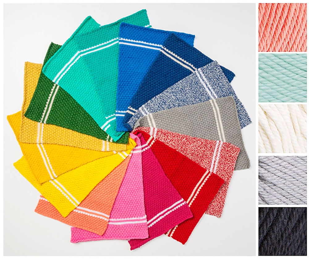 Mod Dish Towel Set – Cotton Yarn Kit