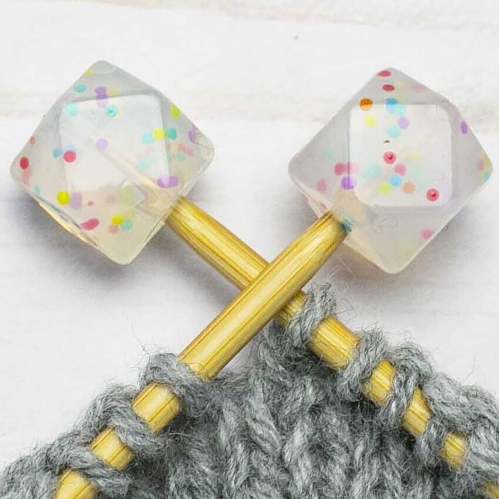 Fox & Pine Stitches Stitch Stoppers - Confetti Hexagon | KnitPicks.com