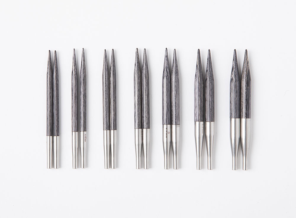 Obsidian Resilience Short Interchangeable Needle Clutch Set | KnitPicks.com