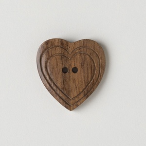 Wooden Heart Shaped Buttons | KnitPicks.com