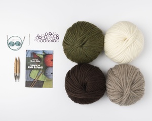 Learn to Purl – Scarf Kit for Beginners