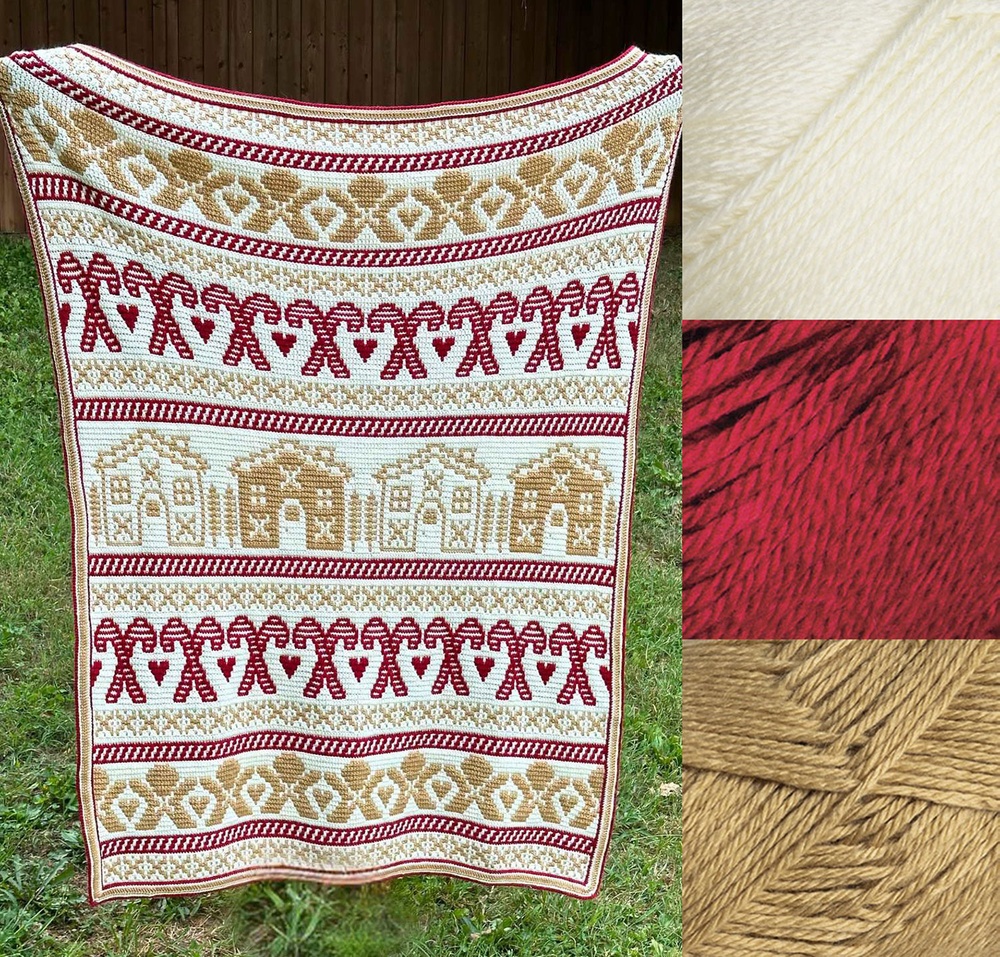 Mosaic Gingerbread Blanket Yarn Bundle – Mighty Stitch Yarn