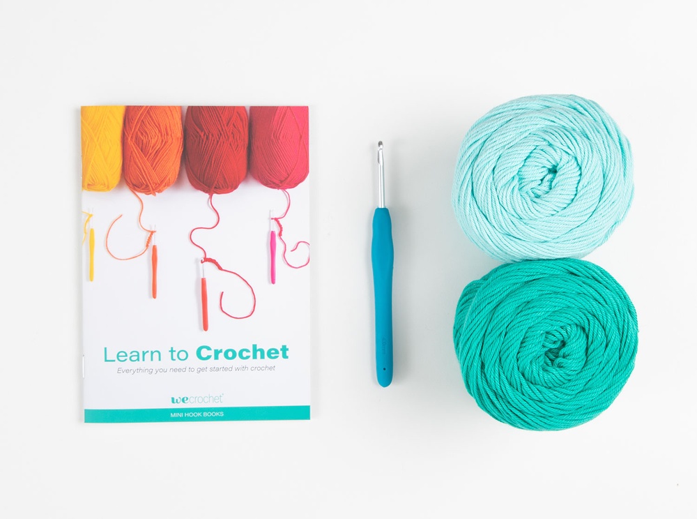 Learn to Crochet Kit: The Dishcloth - Teal | Crochet.com