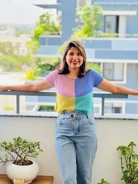 Block Party Tee – Modern Crochet T-Shirt Pattern