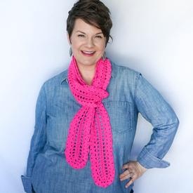 First Bud Scarf Crochet Pattern
