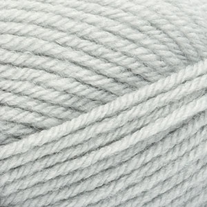 Pale Grey Yarn - Soft Wool Blend for Crochet Creations