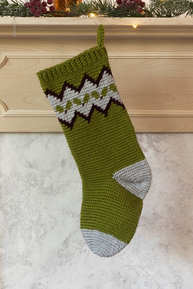 Holly & Jolly Stocking | Crochet.com