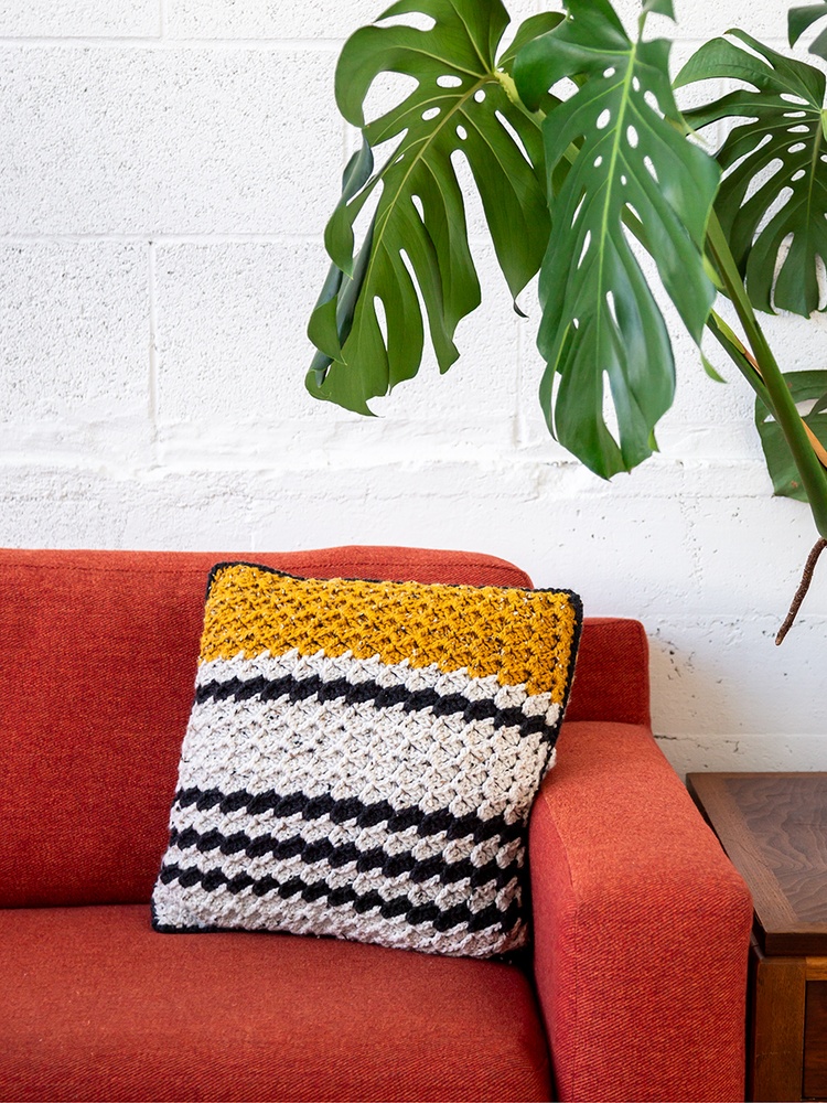 Lovely Lichen Pillow | Crochet.com