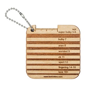 Mini Yarn Gauge Tool for Precise Knitting Measurements