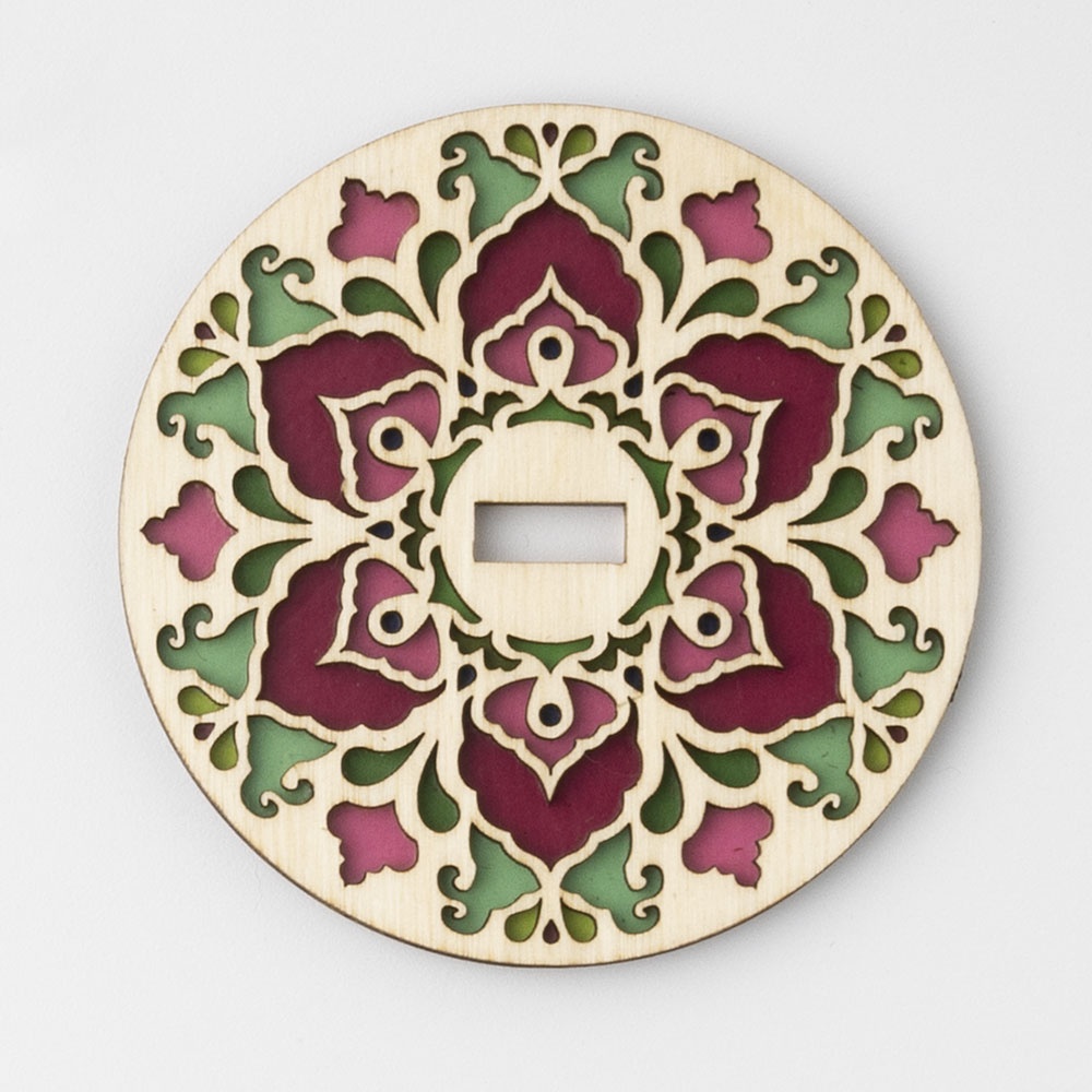 Lemonwood Mini Yarn Minder – Floral Design for Your Projects